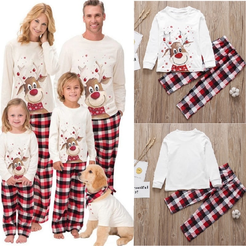 Kerst pyjama set voor familie Kerst rendieren • Alle pyjamas